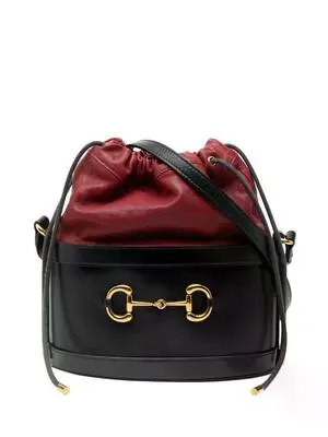 Gucci Calfskin Horsebit 1955 Bucket Bag - Black