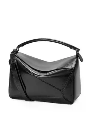Loewe Large Puzzle Paneled Tote Bag - Black