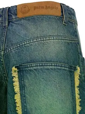 Moncler Frayed Drawstring-waist Wide-leg Jeans