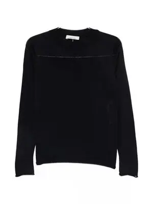Liviana Conti Contrast-stitch Sweater - Blue