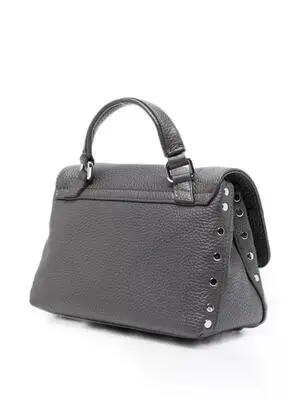 ZANELLATO Baby Postina Studded Leather Shoulder Bag