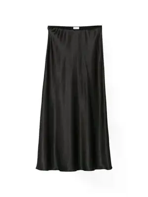 ROBERTO COLLINA Mid-calf Flared Skirt - Black