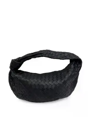 Bottega Veneta Teen Jodie Knotted Shoulder Bag - Black