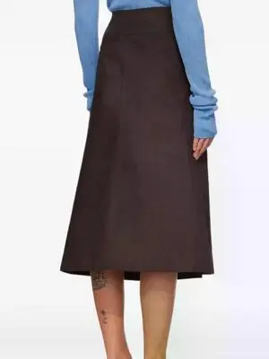 RIER Wrap Design Midi Skirt