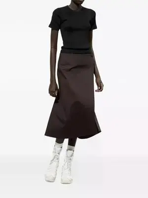 RIER Wrap Design Midi Skirt