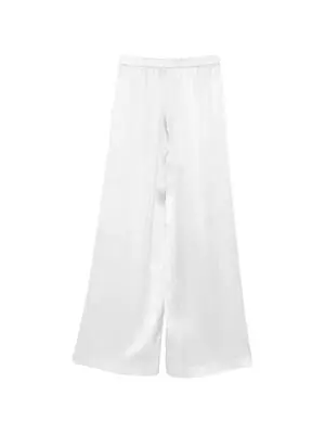 Carine Gilson Silk Pajama Trousers - Grey