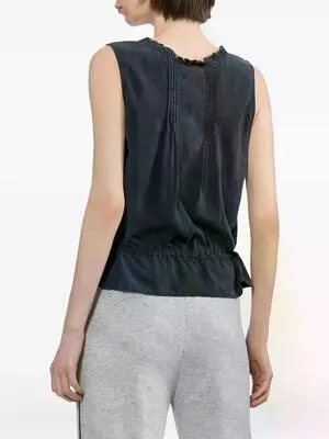 AAPE BY *A BATHING APE Apee™ A Bathing Ape® Pin-tuck Drawstring Peplum Top
