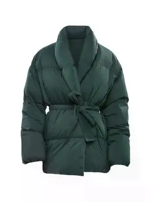 Bacon New Dada Belted Puffer Jacket - Green