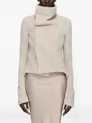Rick Owens Naska Asymmetric Jacket - Neutrals