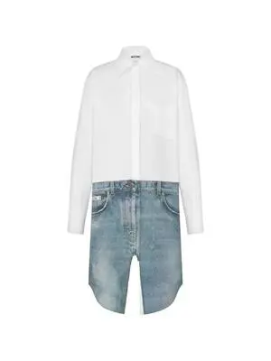 Moschino Shirt-collar Mini Dress