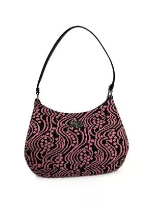 Prada Cleo Jacquard Shoulder Bag