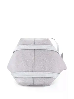Balenciaga Everyday 2.0 North South Tote Glitter Fabric Xs Satchel - Metallic