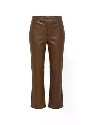 Max Mara Leather-effect Trousers
