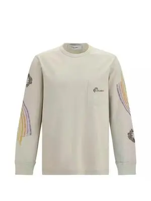 GOLDEN GOOSE Graphic-print Long-sleeve T-shirt