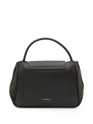 COCCINELLE Suede-panelled Leather Shoulder Bag - Brown