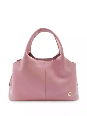 COCCINELLE Grained Leather Tote Bag - Pink