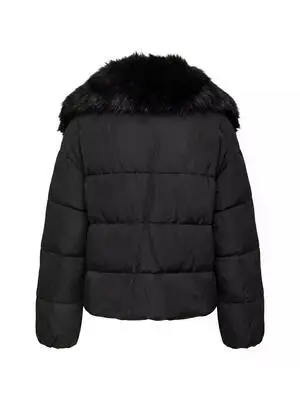 TWINSET Faux Fur-collar Zip-up Puffer Jacket