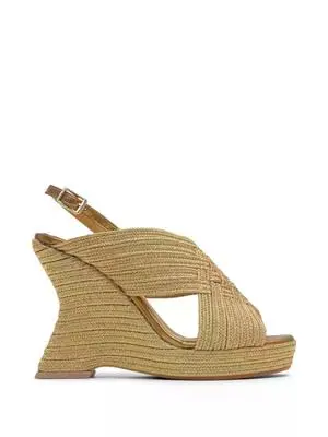 CastaÑer Juliet Braided Wedge Sandals