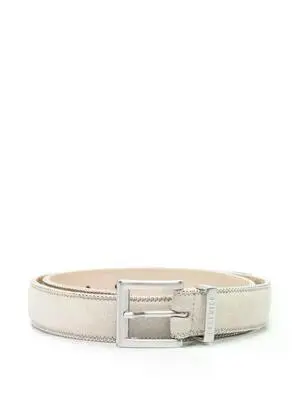 Peserico Bead-trim Leather Belt