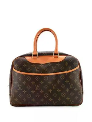LOUIS VUITTON Deauville Monogram Canvas Handbag - Brown