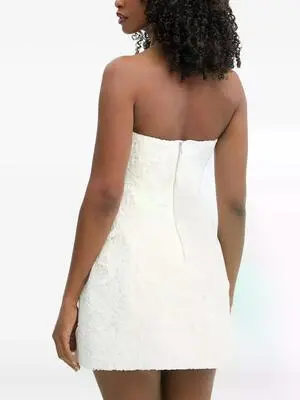 Bardot Karoline Lace-overlay Strapless Mini Dress