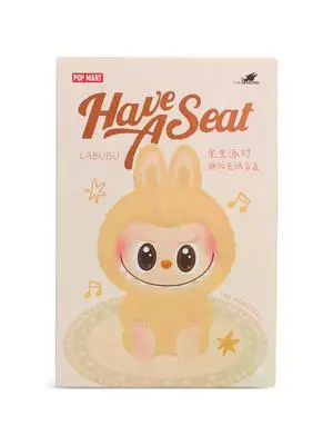 POP MART Labubu Have A Seat Plush Keyring - Neutrals