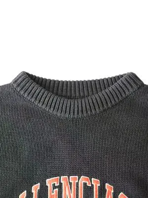 Balenciaga College Logo Oversized Sweater