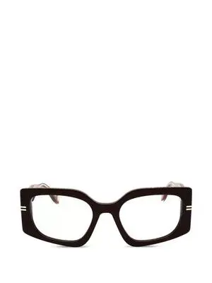 Marc Jacobs Rectangle Frame Eyeglasses - Brown