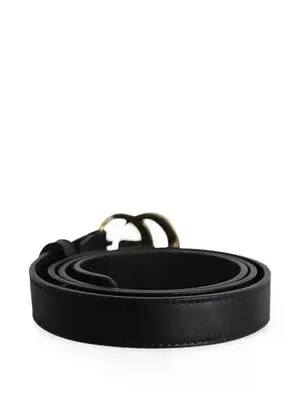 Gucci Gg Marmont Buckle Belt - Black