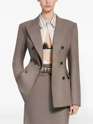 Elie Saab Double-breasted Peak-lapels Blazer