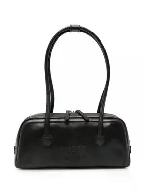 MARGESHERWOOD Soft Boston Logo-debossed Leather Shoulder Bag - Black