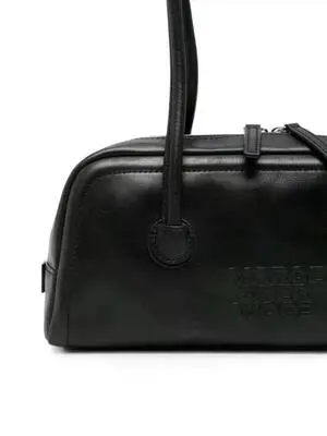 MARGESHERWOOD Soft Boston Logo-debossed Leather Shoulder Bag