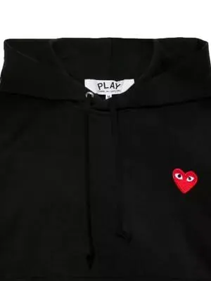 Comme Des Garçons Heart-patch Hoodie