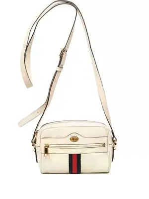 Gucci 2000s Stripe Detail Shoulder Bag