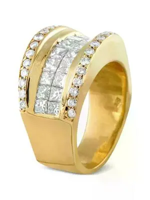 LB EXCLUSIVE 18k Yellow Diamond Embellished Ring