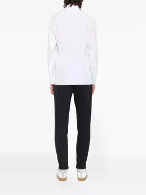 LANVIN Patch-detail Medal-embroidered Shirt