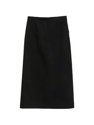 Liviana Conti Pocket Front-slit Midi Skirt