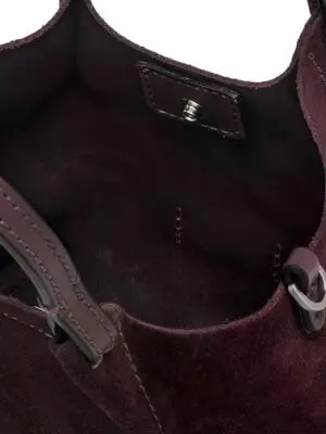 GIANNI CHIARINI Dua Suede Logo-patch Tote Bag