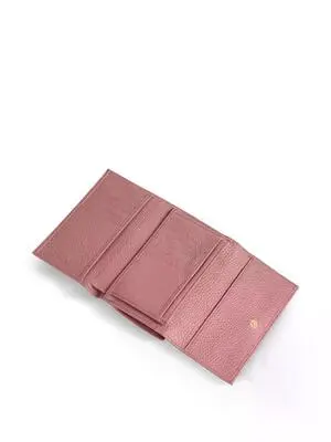 COCCINELLE Medium Metallic Logo-lettering Wallet - Pink