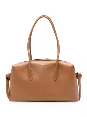 Yuzefi Brioche Duffle Grained-leather Shoulder Bag - Brown