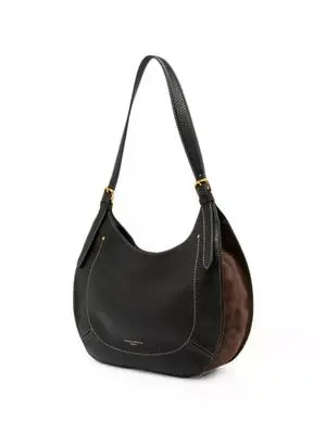 GIANNI CHIARINI Gabry Grained Contrast-stitch Shoulder Bag