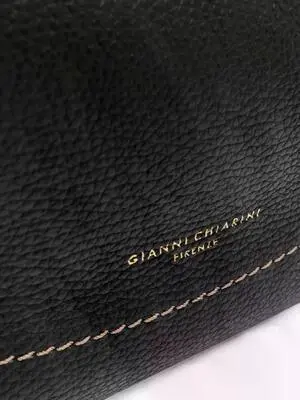 GIANNI CHIARINI Gabry Grained Contrast-stitch Shoulder Bag