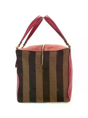 Fendi Pequin-stripe Shopper Tote Bag