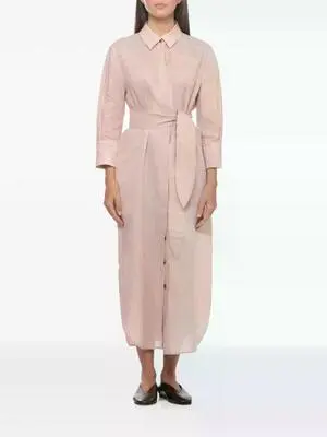Marella Rhinestone-embellished Linen Midi Dress