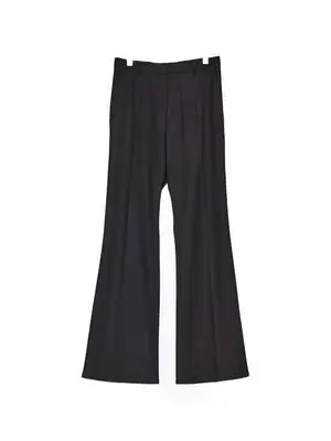 MASU Pressed-crease Flared Trousers - Black