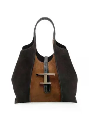 TOD'S T-timeless Leather Tote Bag - Brown