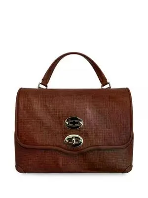 ZANELLATO Small Postina Textured-leather Tote Bag - Brown