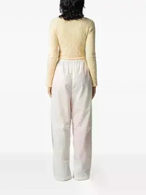 MULLER OF YOSHIOKUBO Ivory Ruffled Drawstring Trousers