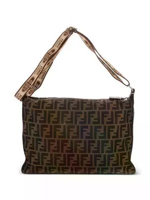 Fendi Selleria Zucca Shoulder Bag - Brown