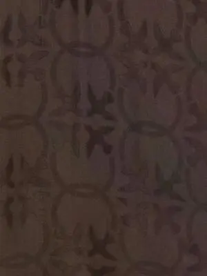 Pinko Monogram-pattern Frayed Scarf - Brown